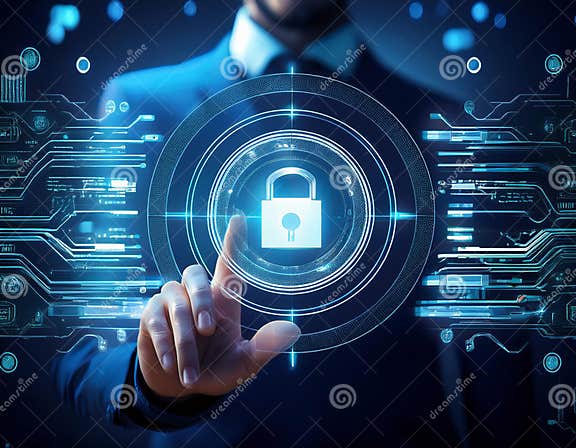 Visual of Cyber Security Services and Solutions Stock Illustration - Illustration of ...