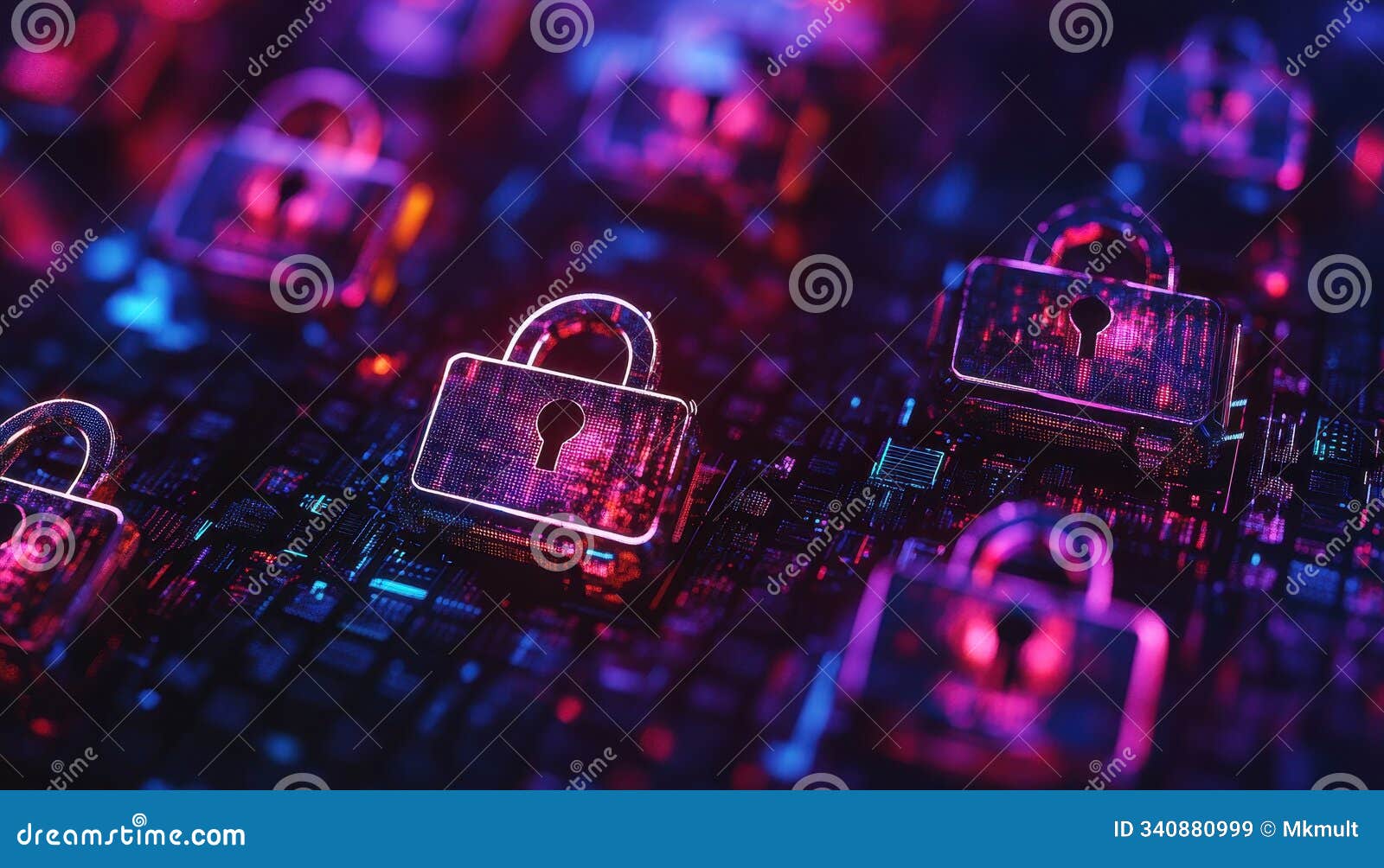 Visual Representation of Cybersecurity with Digital Locks on a Circuit ... Visual Representation of Cybersecurity with Digital Locks on a Circuit ...