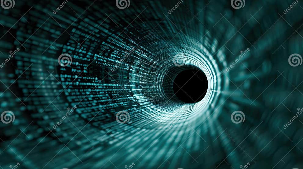 Visual Representation of Data Encryption with Intricate Patterns of Symbols, Emphasizing Its ...