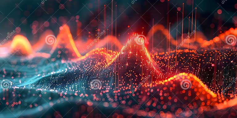 Visual Representation of Data Flow Using AI Model. Concept Data ...