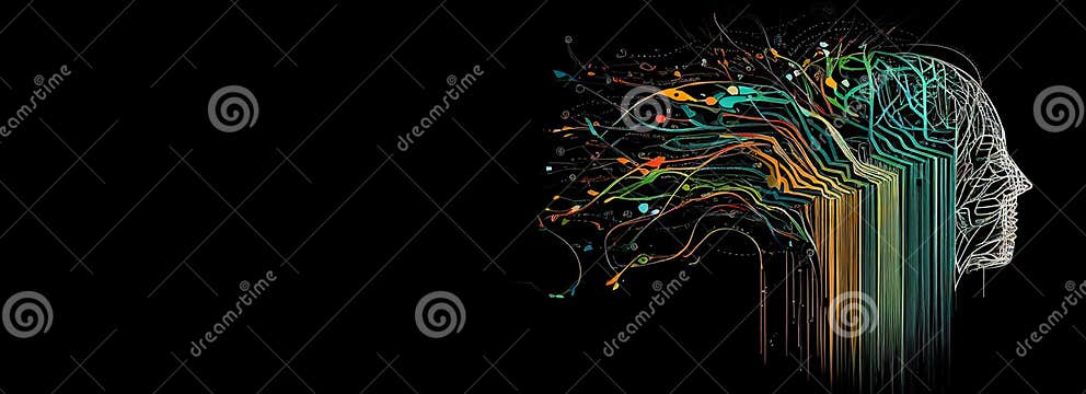 A Visual Representation of Data Flowing through a Robot Brain, with ...