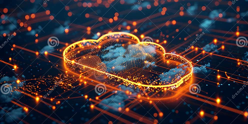 Visual Representation of Data Transfer in Cloud Computing Technology ...