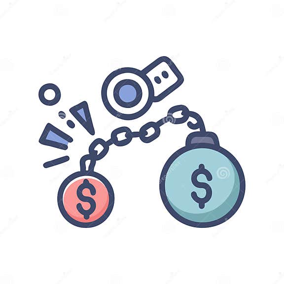 Visual Representation of Debt Analysis Stock Vector - Illustration of ...