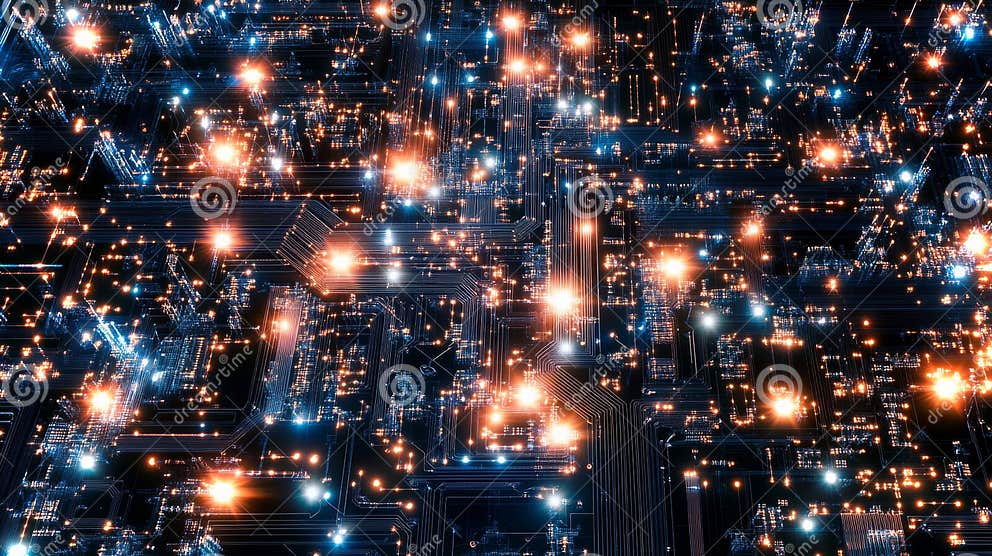 Visual Representation of Digital Circuits with Luminous Nodes in 4K ...