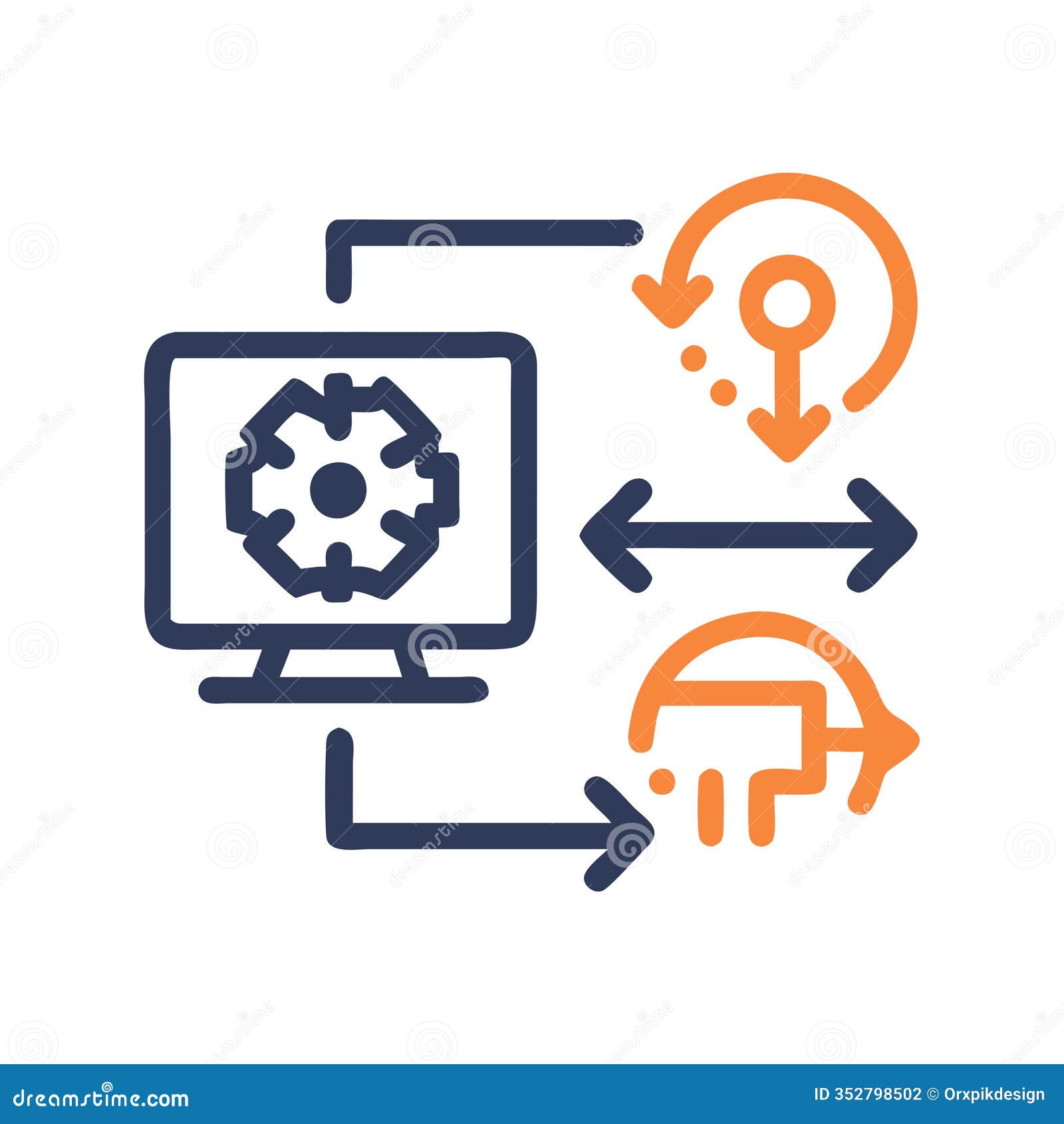 Visual Representation of Digital Transformation Strategies Stock Vector ...