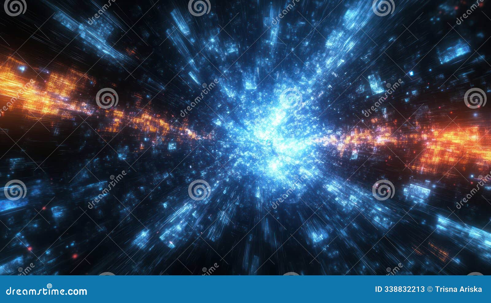 A Visual Representation of a Dynamic Digital Space, Suggesting Speed ...