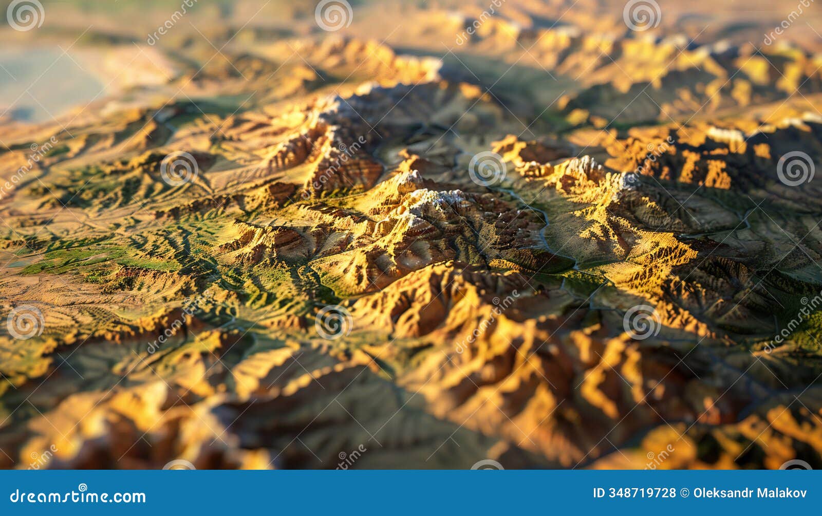 A Visual Representation of the Earth S Landforms Stock Illustration ...