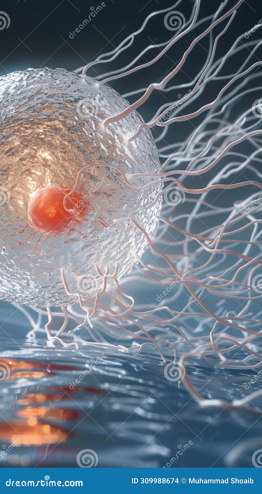 Visual Representation Egg and Sperm Unite in Human Reproduction Process ...