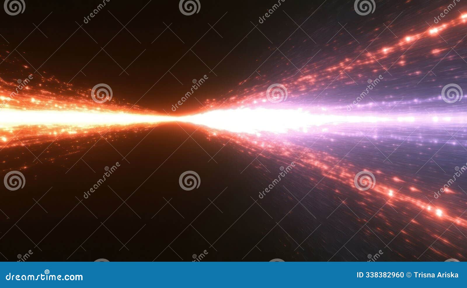 A Visual Representation of Energy Beams Converging, Suggesting Motion ...