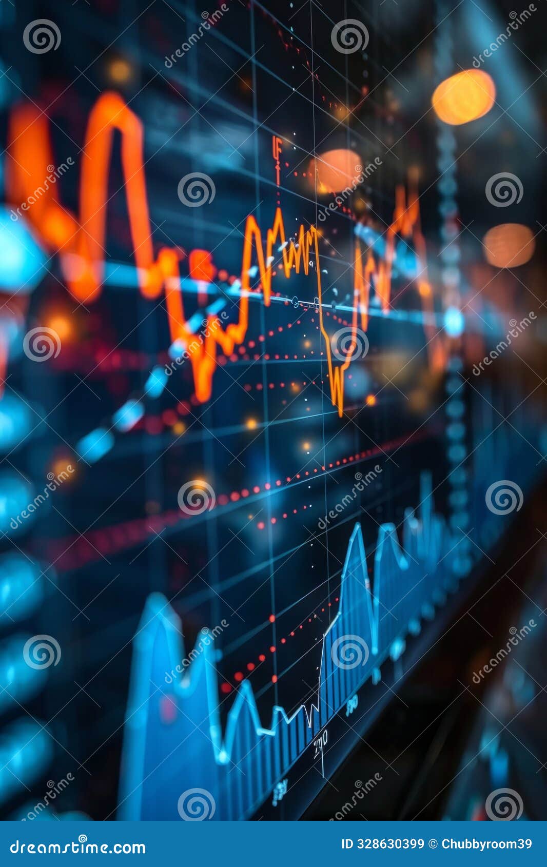 Visual Representation of Financial Growth with Positive Trends and Data ...