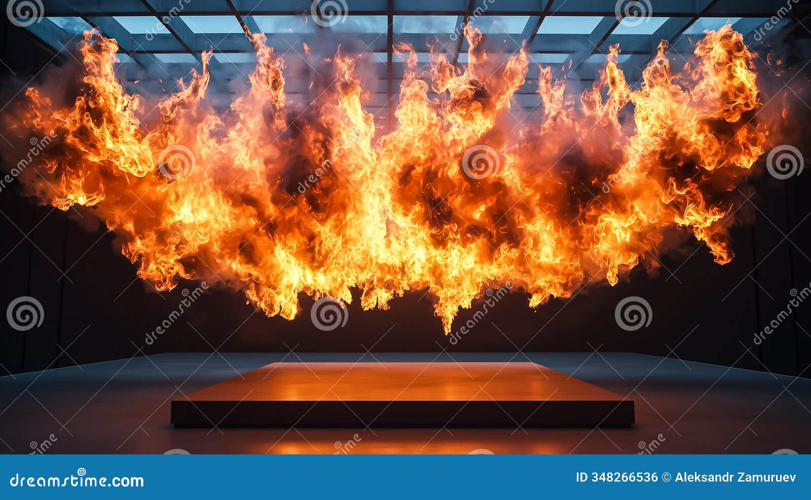 Visual Representation of Fire and Smoke Forming a Captivating ...
