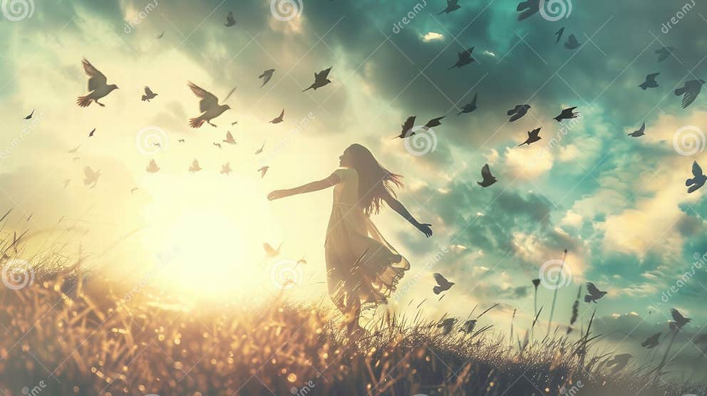 A Visual Representation of Freedom in Nature, Symbolizing Limitless ...