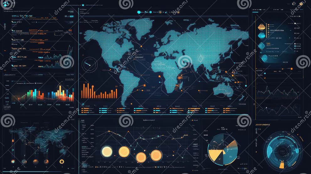 Visual Representation of Global Data Analytics and Statistics Dashboard ...