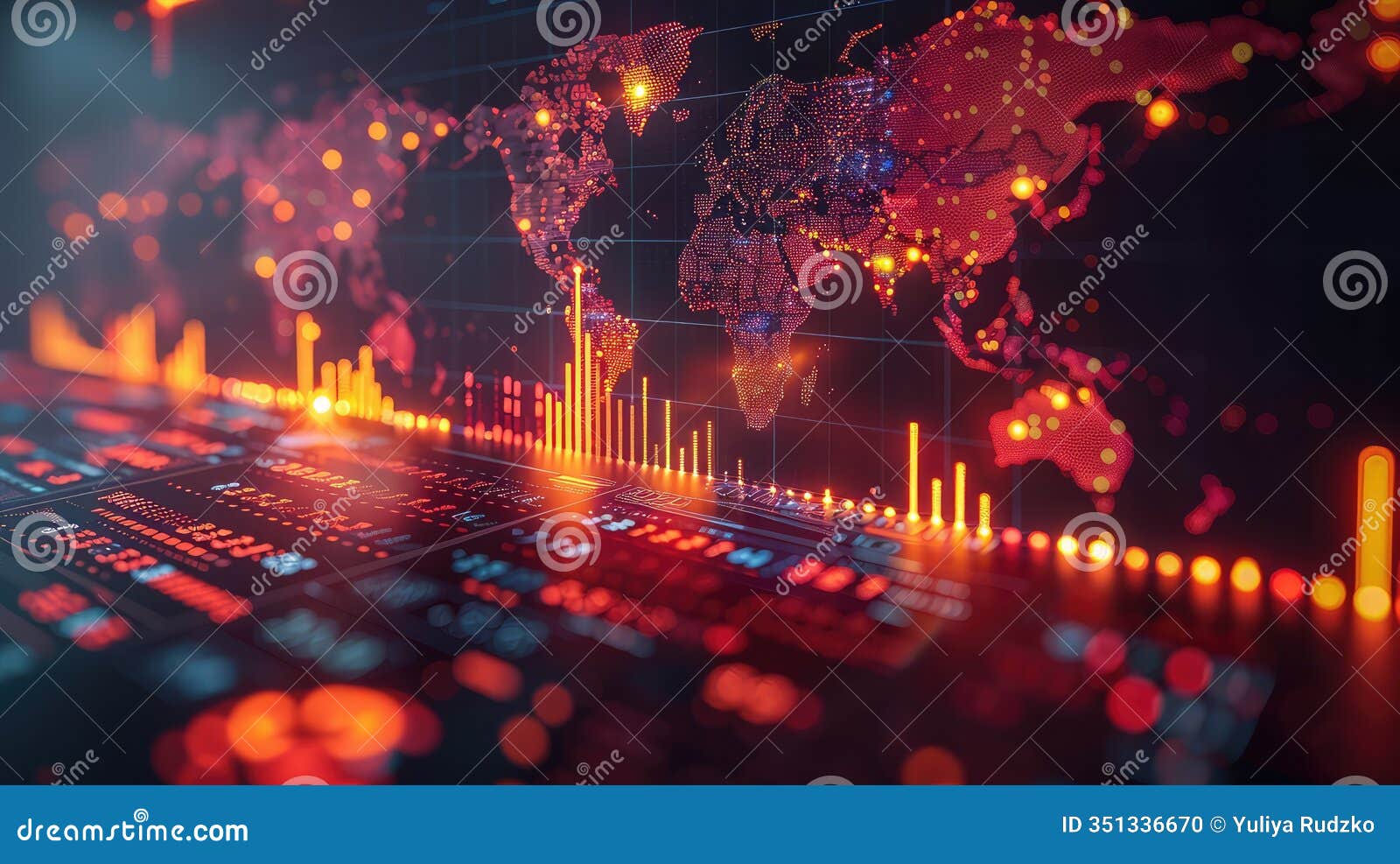 Visual Representation of Global Financial Markets: World Map and ...