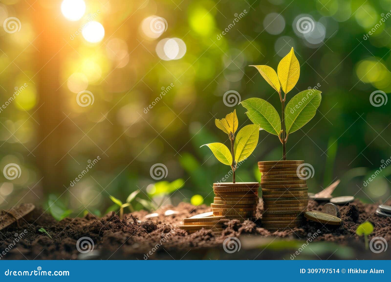 A Visual Representation of Growth and Prosperity, Featuring a Stack of ...