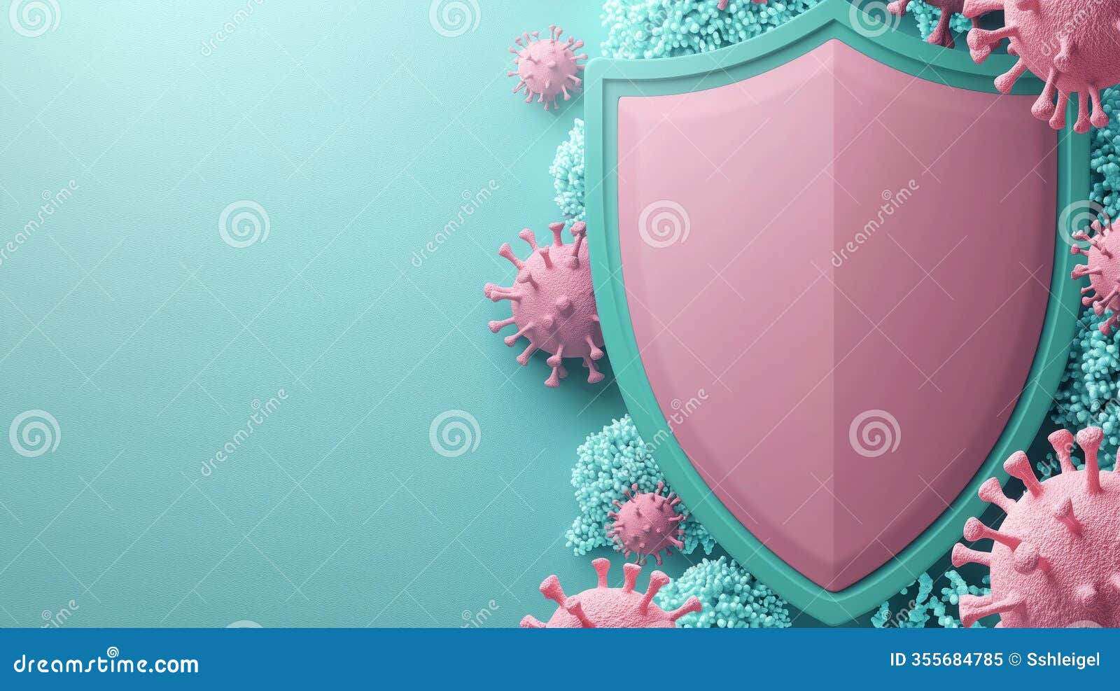 Visual Representation of Health Protection Against Viruses with Shield ...