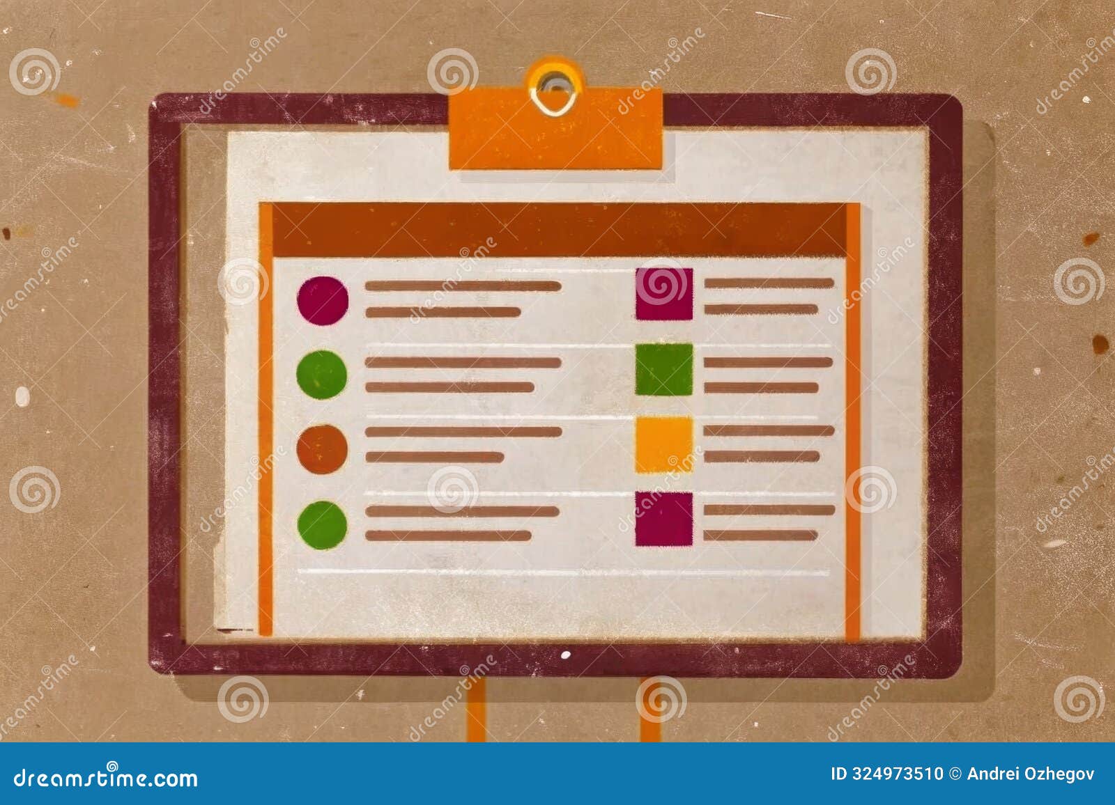 A Visual Representation of Ideas on a Canvas Displayed on an Easel ...