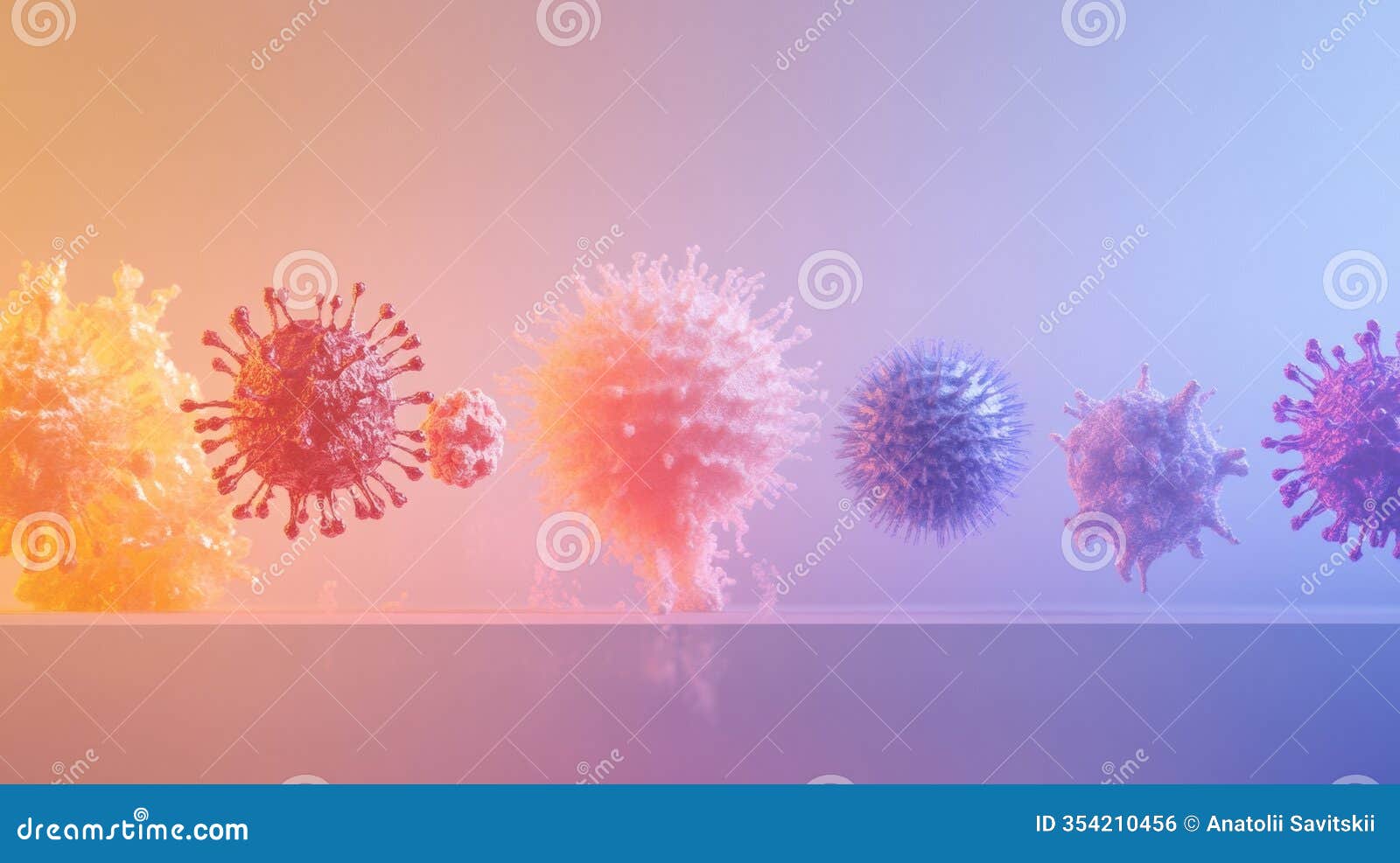 Progression of Virus Forms Showcasing Evolution from Simple To Complex ...