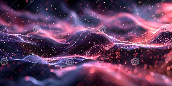 Visual Representation of Information Flow Using AI-generated Data. Concept Data Visualization ...