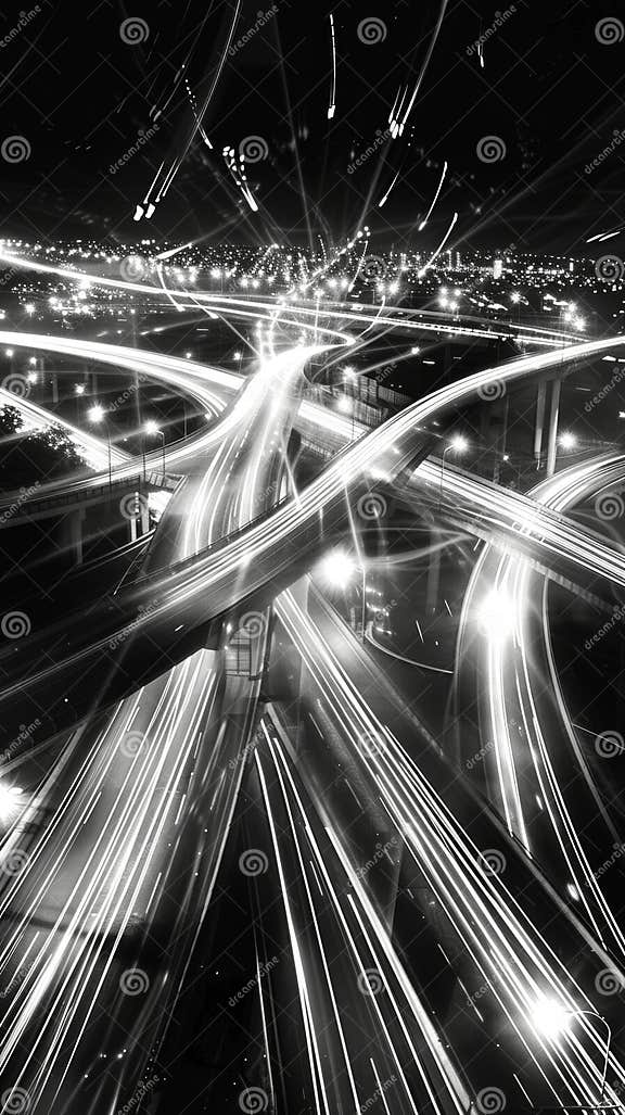 A Visual Representation of the Interconnectedness of Our World with Intersecting Light Trails ...