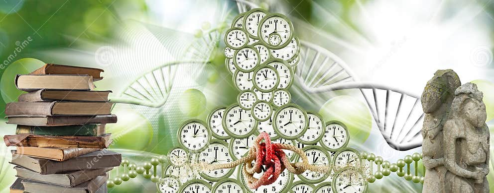 A Symphony of Time, Knowledge, and Genetic Ancestry Stock Photo - Image ...