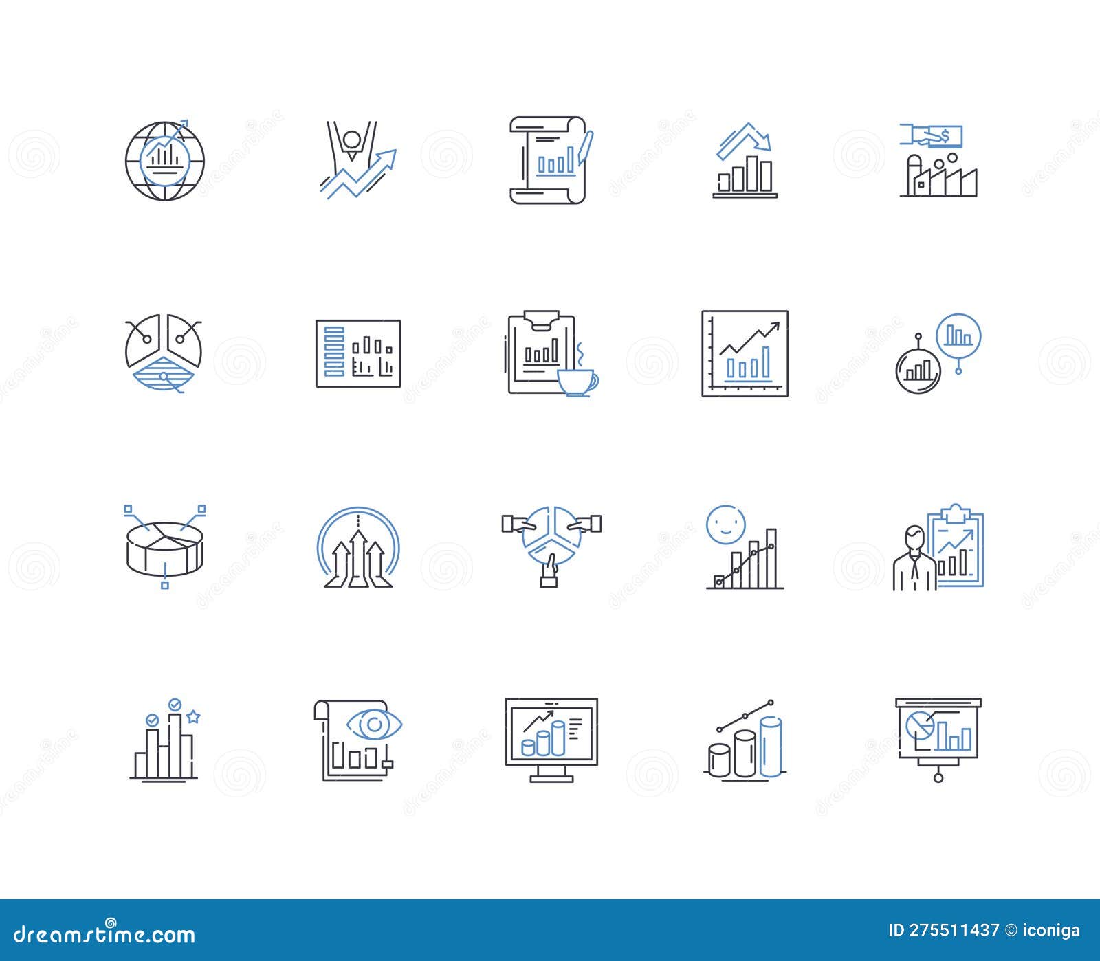 Visual Representation Line Icons Collection. Imagery, Illustration ...