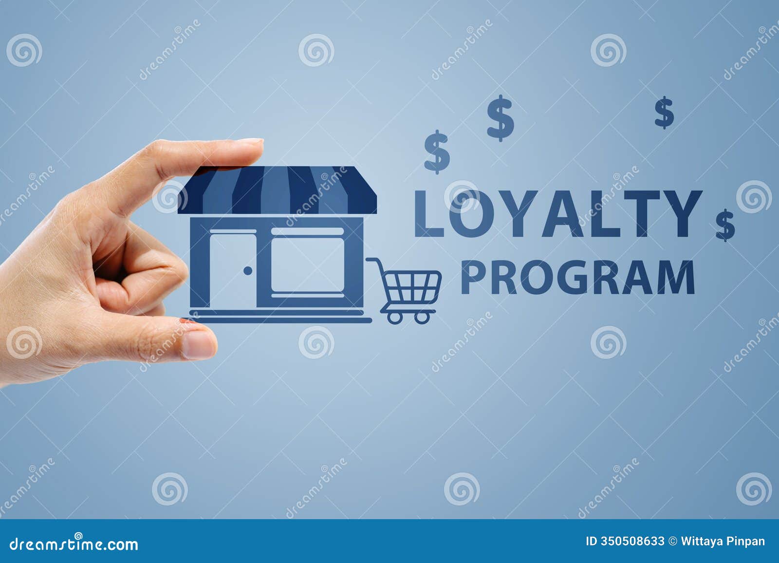 A Visual Representation of a Loyalty Program, Featuring a Hand Holding ...