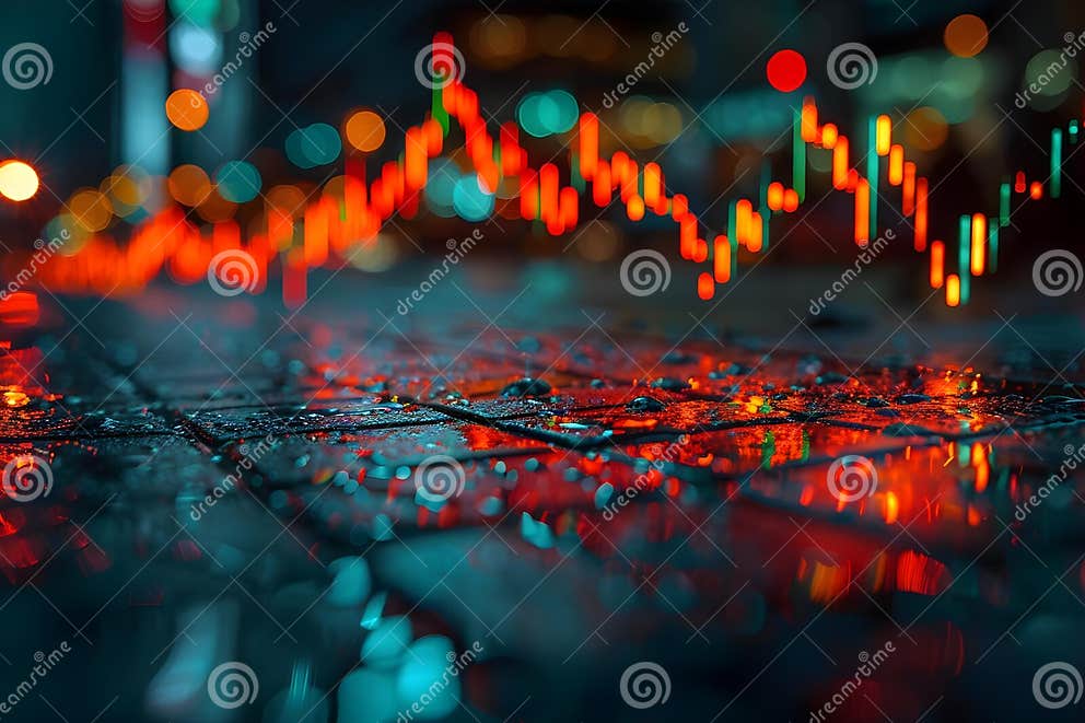 Visual Representation of Market Trends Using Rising and Falling Graphs ...