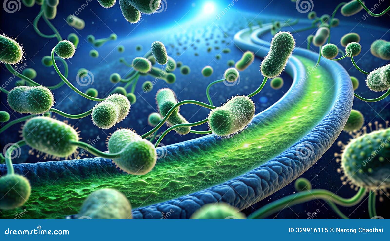 A Visual Representation of the Microscopic World: Green Bacteria ...