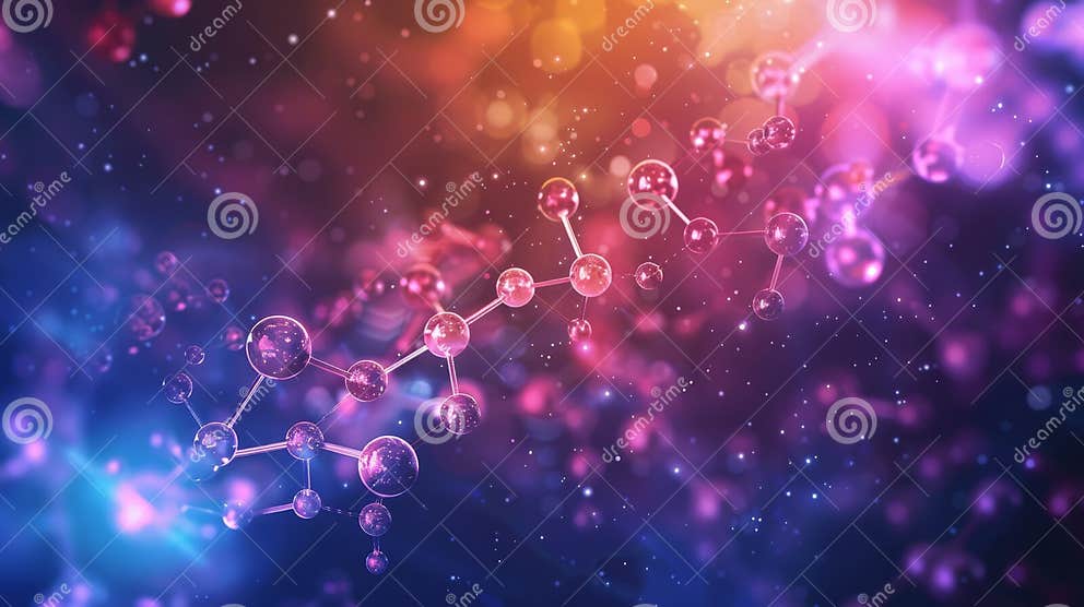 Visual Representation of a Molecular Structure, Reflecting Scientific ...