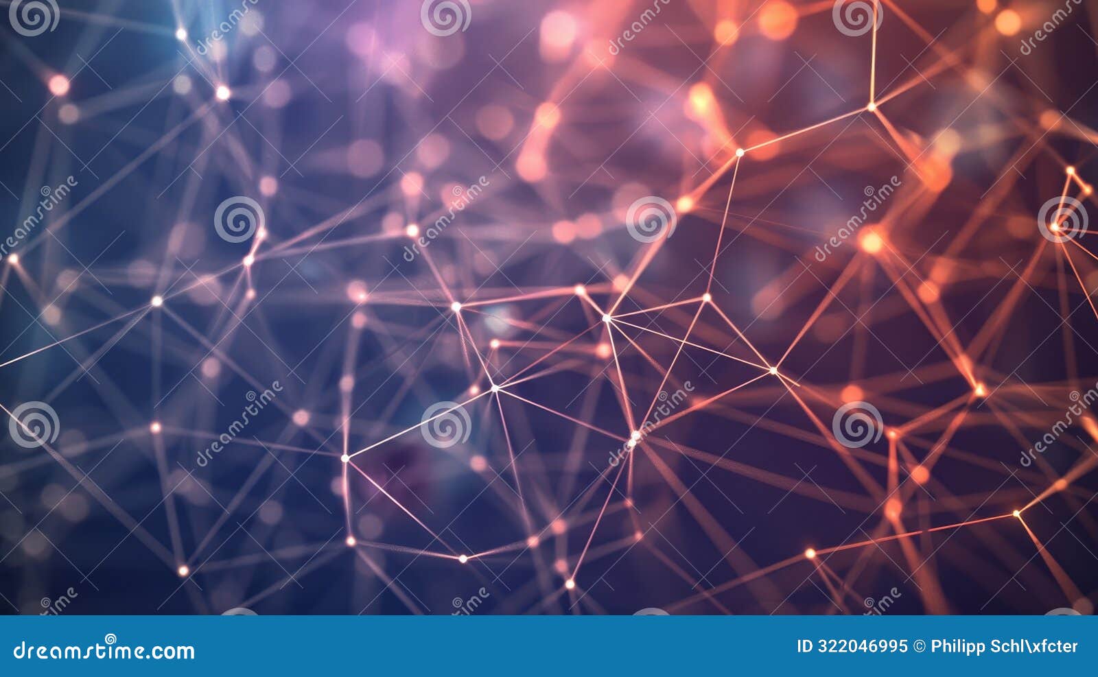 A Visual Representation of a Network of Connections, Illustrating ...