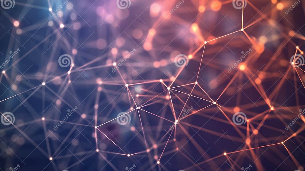 A Visual Representation of a Network of Connections, Illustrating ...