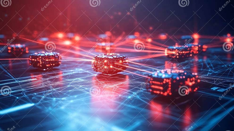 Visual Representation of a Network Under Siege with Digital Elements ...