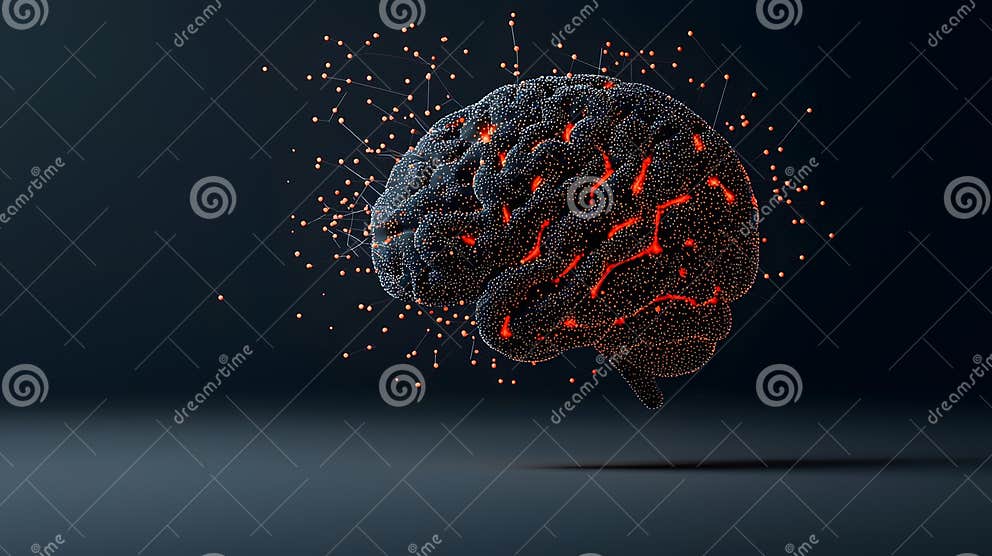 Visual Representation of Neural Connections in the Brain Showcasing ...
