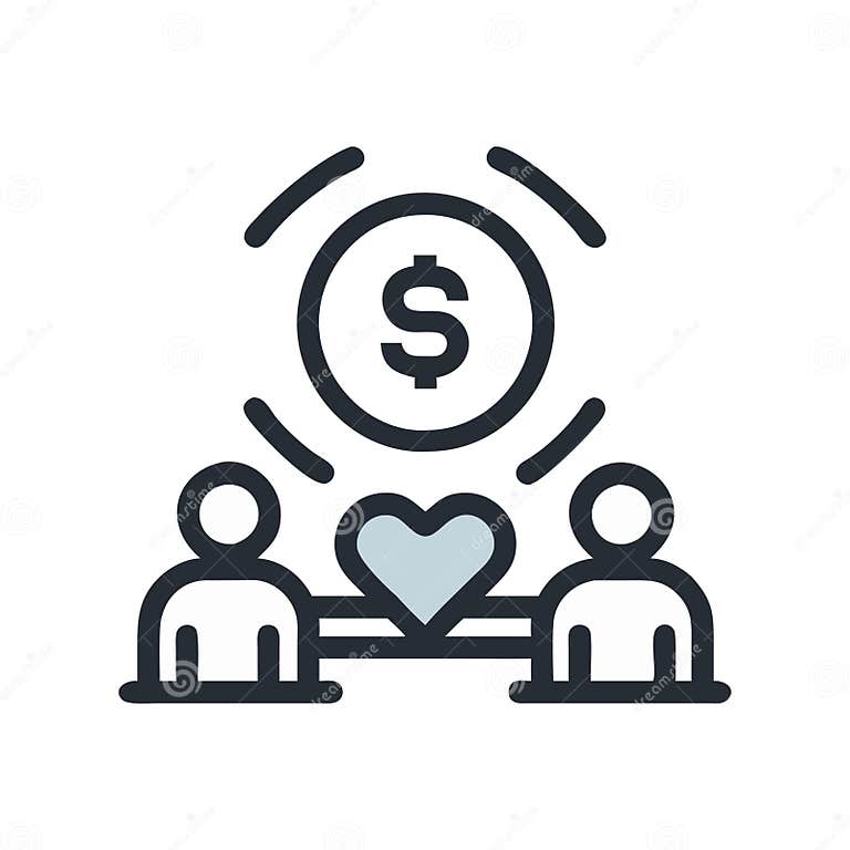 Visual Representation of Non-Profit Funding Stock Illustration ...