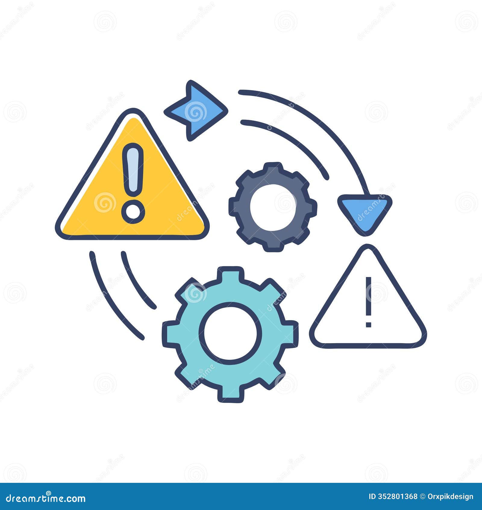 Visual Representation of Operational Risk Management Stock Vector ...