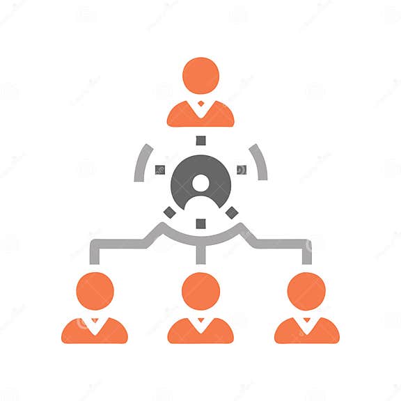 Visual Representation of Organizational Restructuring Stock Vector ...