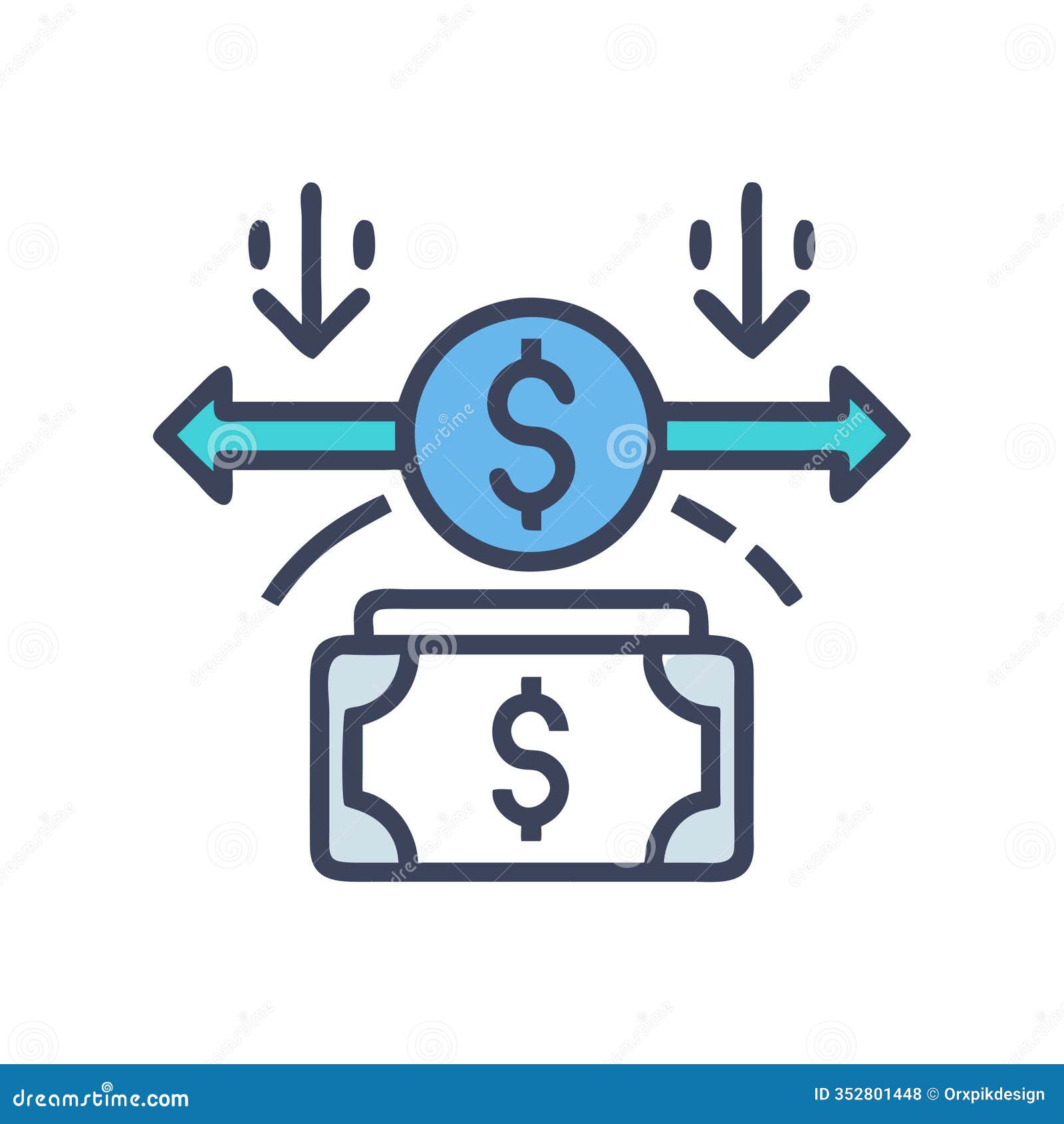 Visual Representation of Overhead Costs Stock Vector - Illustration of ...