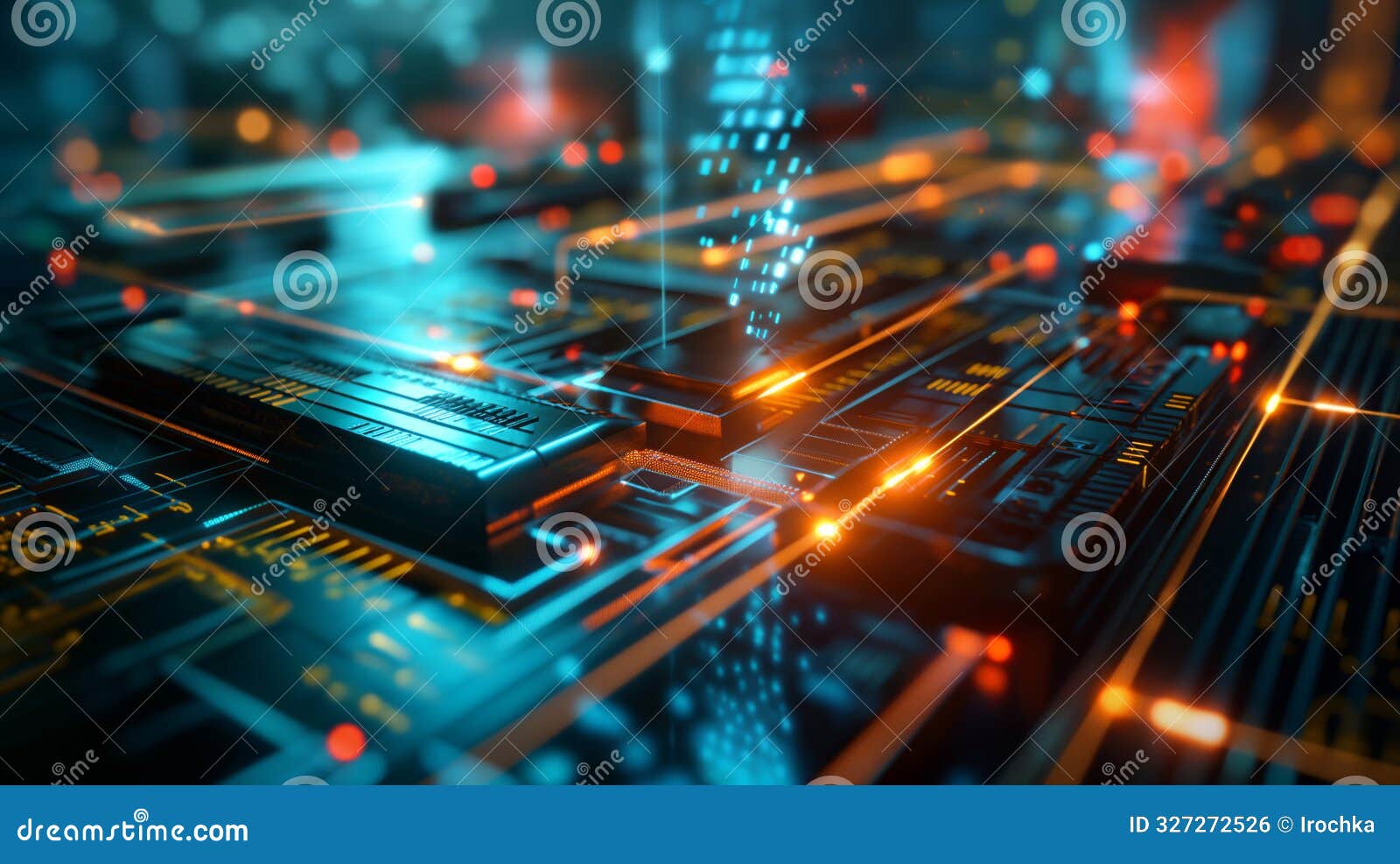 Quantum Photon Network Visual Representation Stock Photo - Image of ...