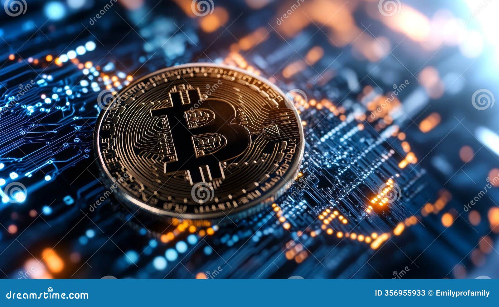 Visual Representation of Reduced Cryptocurrency Values through Digital Graphics and Data Stock ...