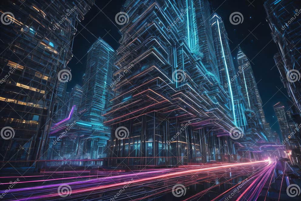 Visual Representation Showcasing a Blend of Abstract Structural ...