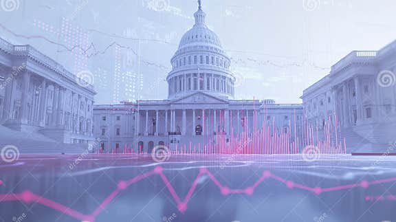 Political Scenario Visualization U.S. Capitol Data Analysis Digital ...