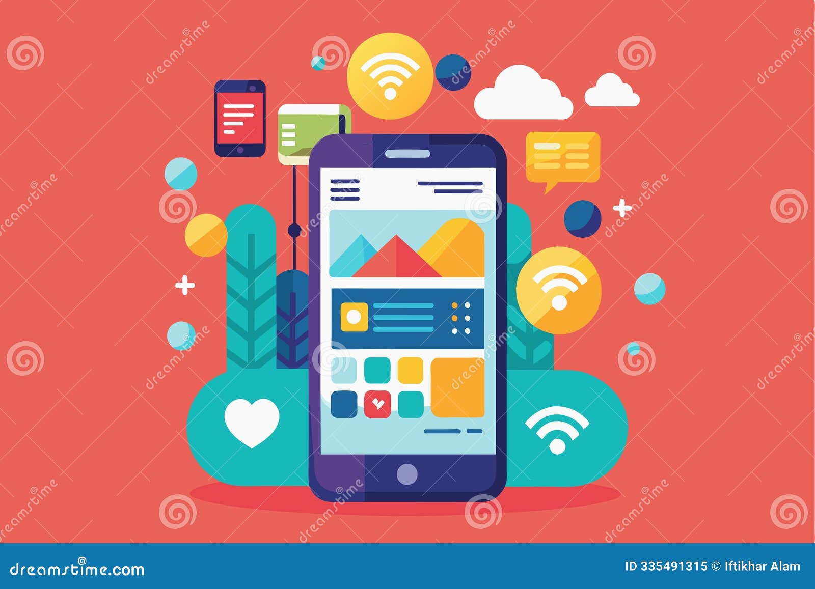 A Visual Representation Shows a Mobile Phone Facing Difficulties with ...