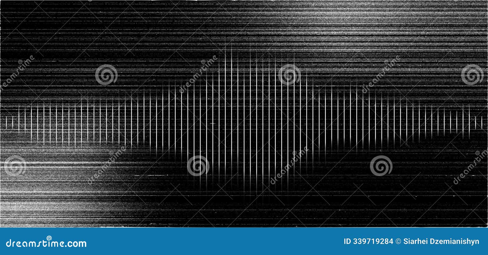 Visual Representation of Sound Waves Captured in a Monochromatic Design ...