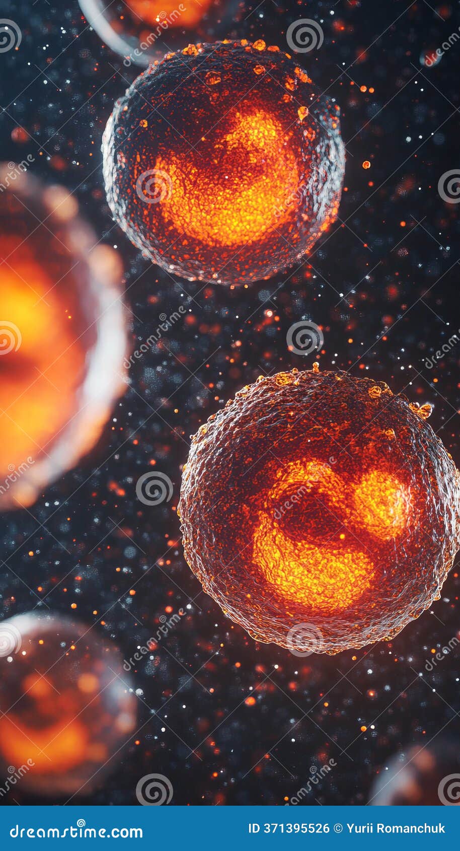 Visual Representation Of Stem Cell Division Mitosis, Cellular Growth ...