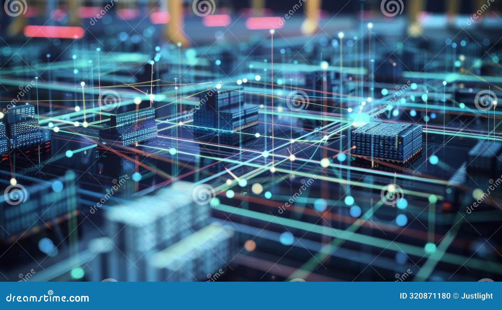 A Visual Representation of Supply Chain Networks with Lines Connecting ...