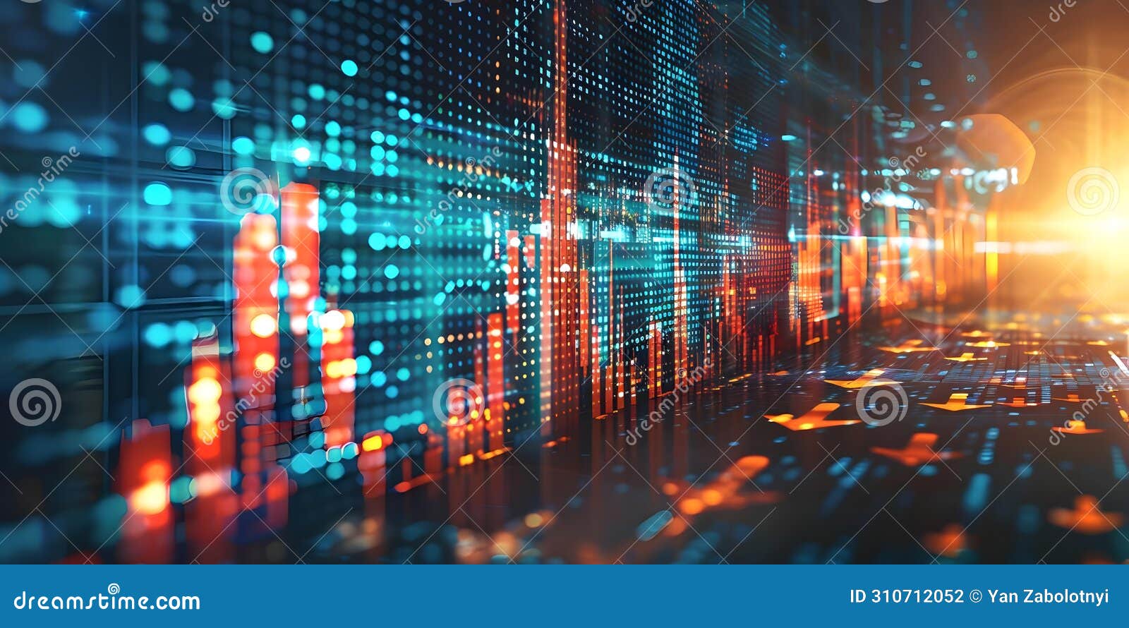 Visual Representation of Technology Data Economy, Stock Market, and ...