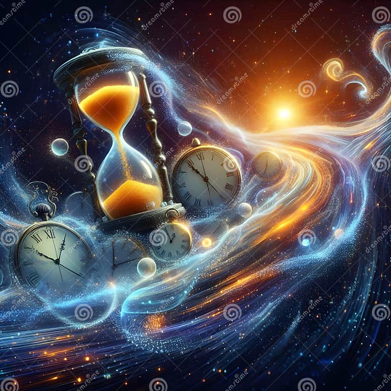 A Visual Representation of Time As a Flowing River of Glowing Particles ...