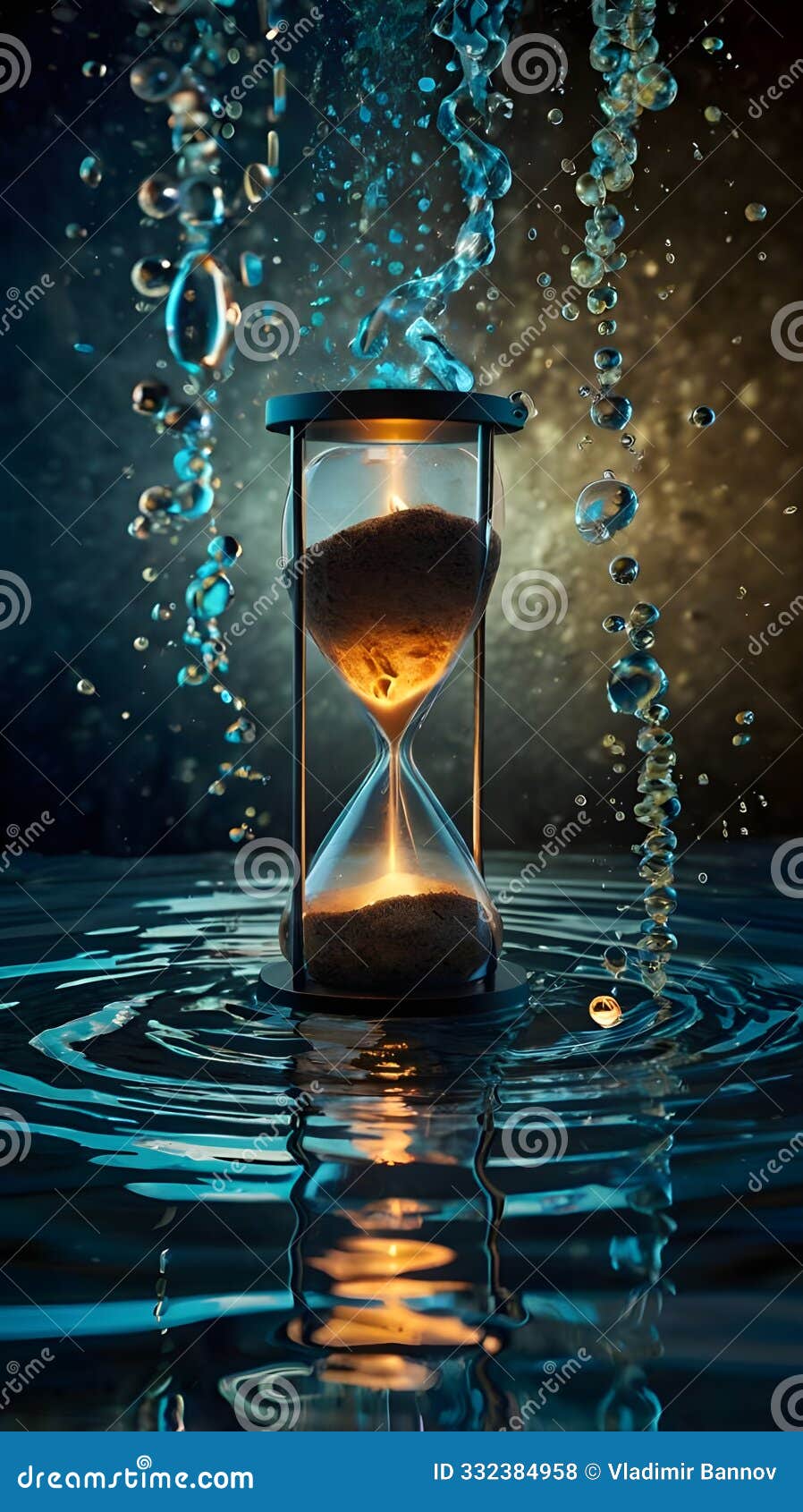 A Visual Representation of Time As a Flowing River of Glowing Particles ...