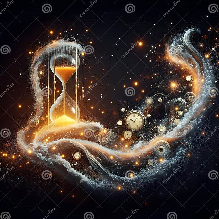 A Visual Representation of Time As a Flowing River of Glowing Particles ...